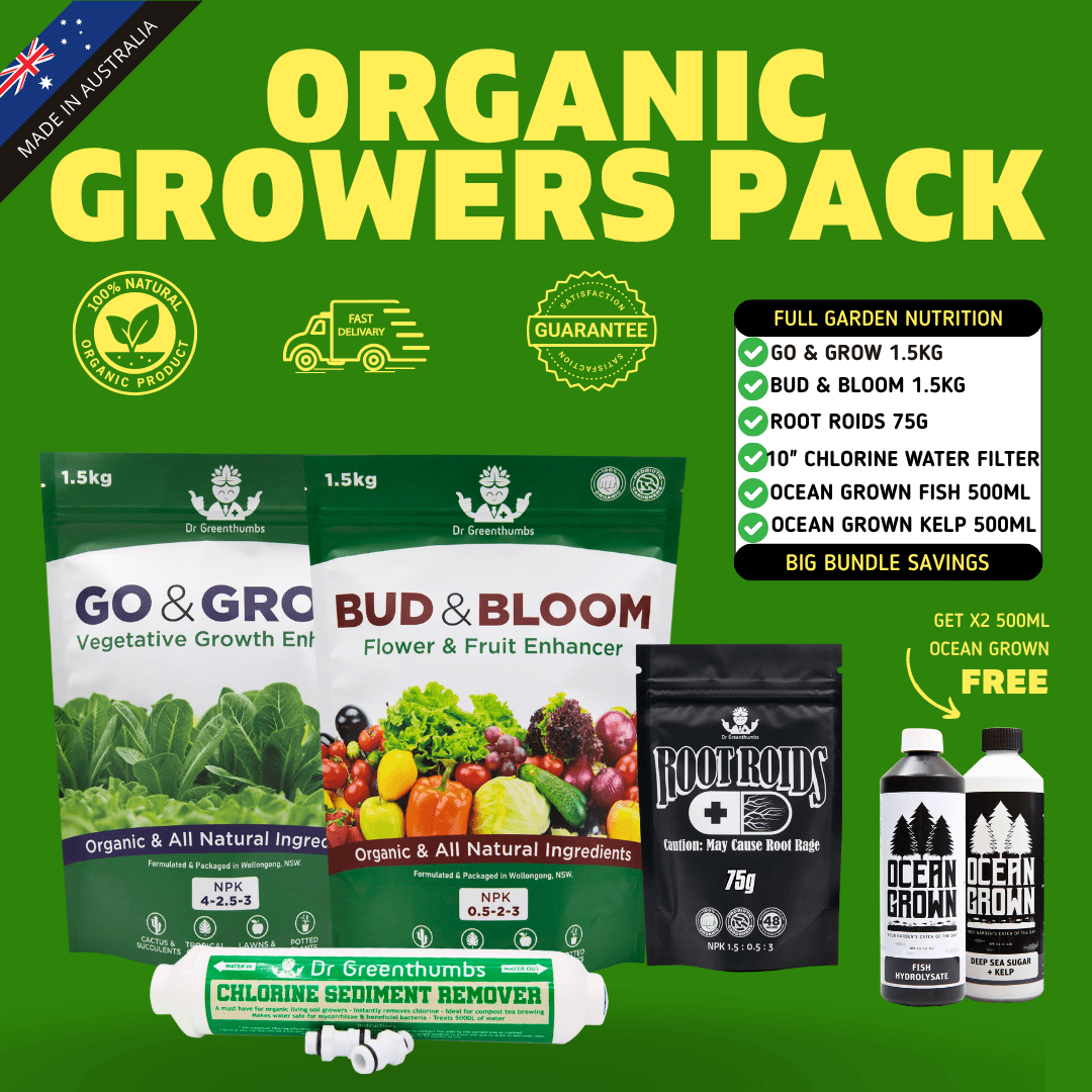 Organic Growers Pack – All-in-One Natural Gardening Bundle