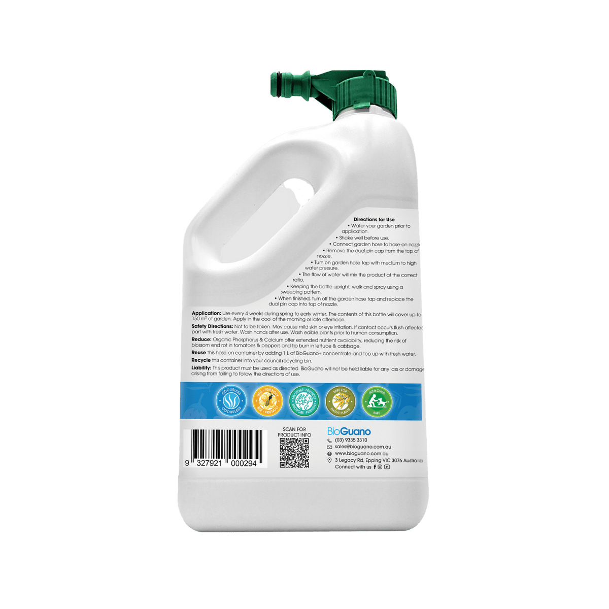 BioGuano+ Phosphorus Fertilizer - Garden Spray Pack 2L
