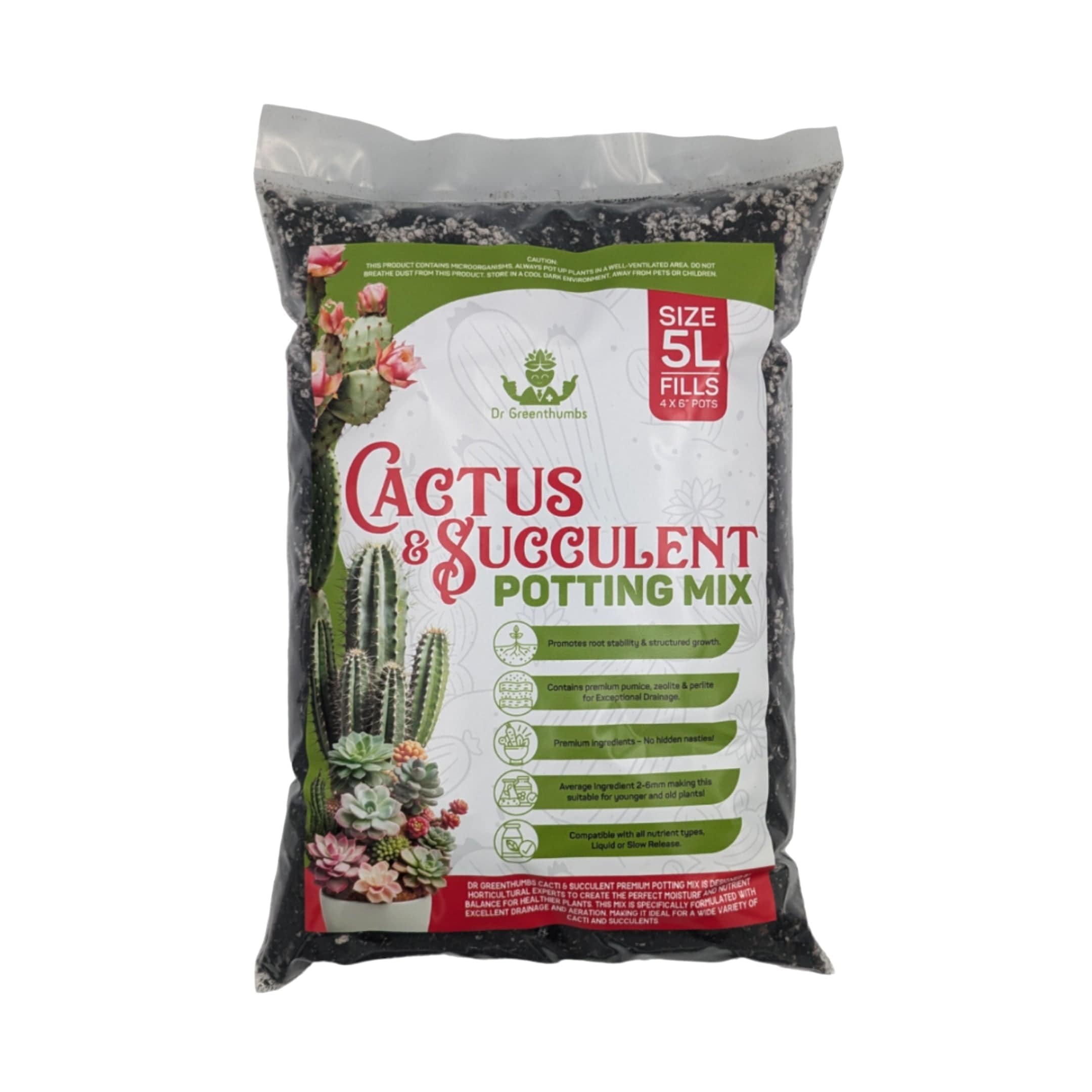Cactus & Succulent Potting Mix - 5L